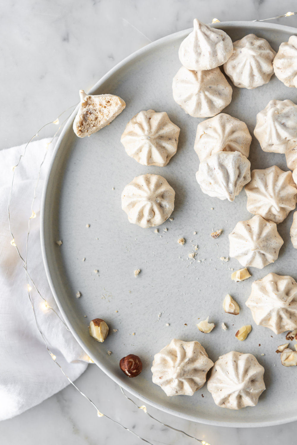 hazelnut meringue cookies | With Spice
