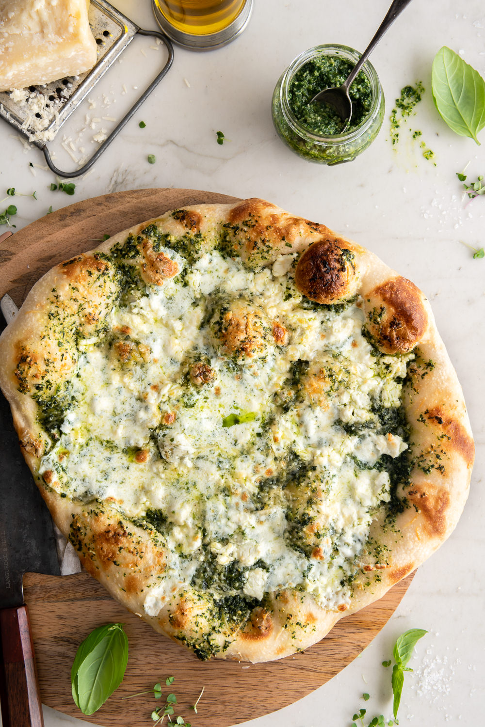 pesto pizza recipe | With Spice