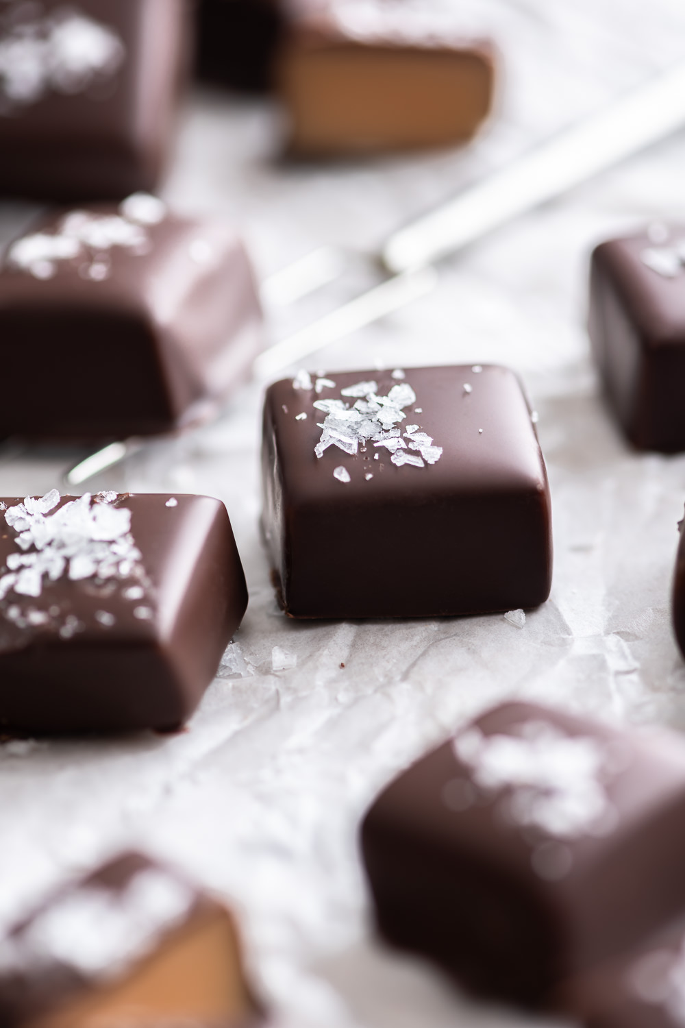 chocolate covered caramels with sea salt | With Spice