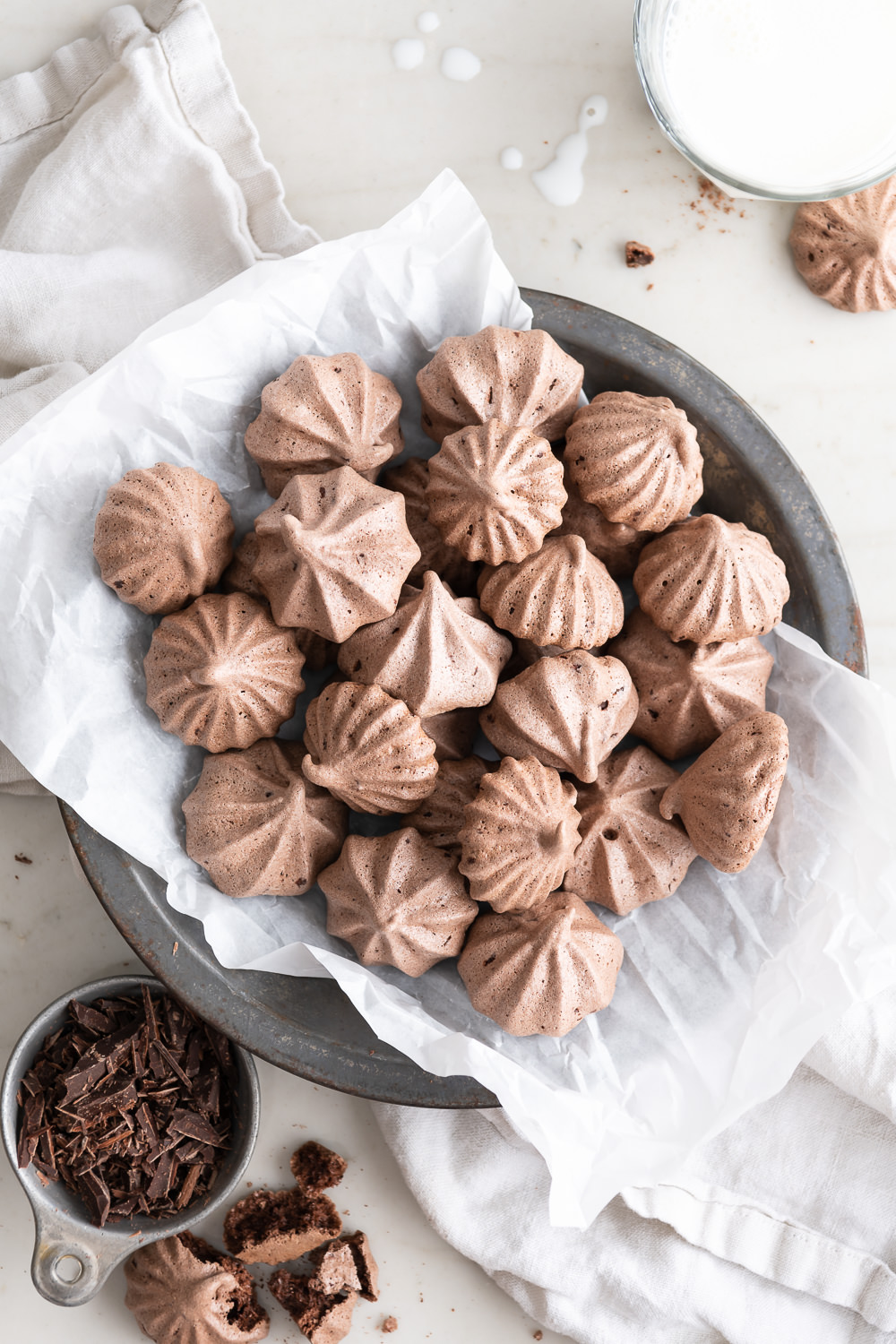 double chocolate meringue cookies | With Spice